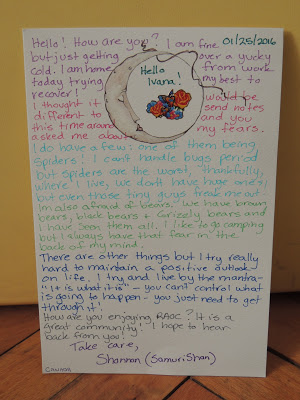 A letter or a card? - Diary of Difference